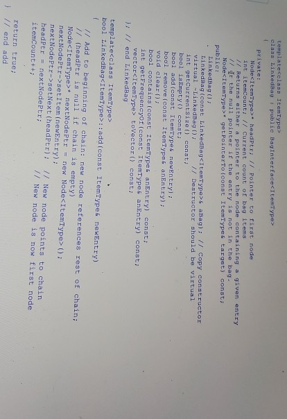 Solved 1.If you want to add a member function that displays | Chegg.com