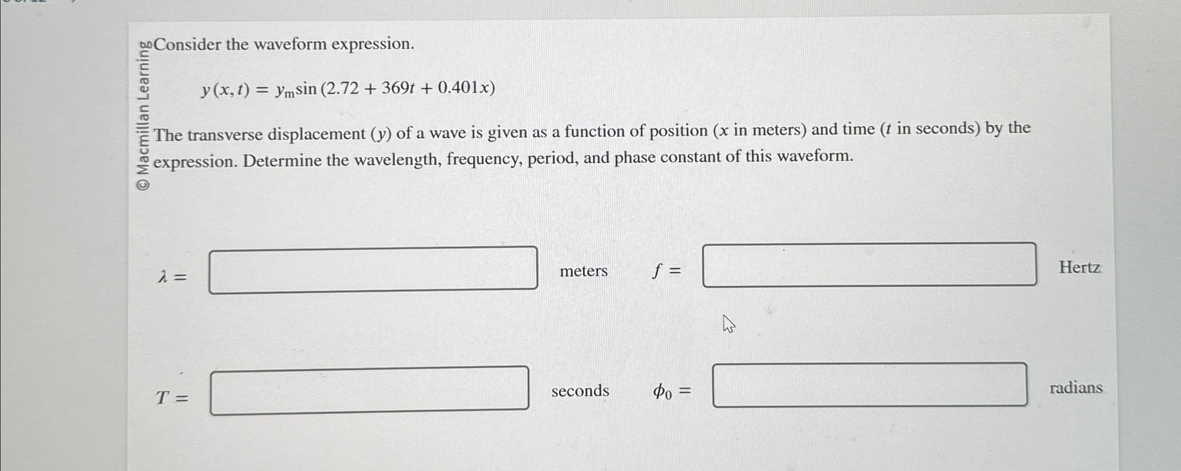 Solved DConsider the waveform | Chegg.com