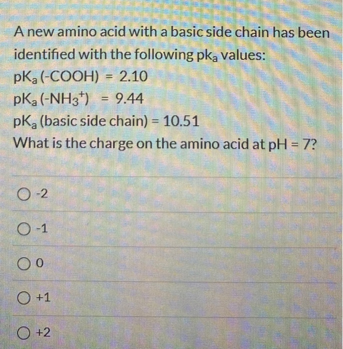 Solved A new amino acid with a basic side chain has been | Chegg.com