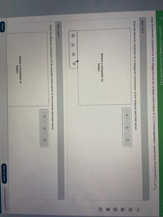 Solved Draw the Newman projections for one staggered and one | Chegg.com