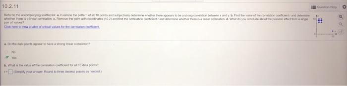 Solved 10.2.11 E estion Help Refer to the accompanying | Chegg.com Solved 10.2.11 E estion Help Refer to the accompanying | Chegg.com