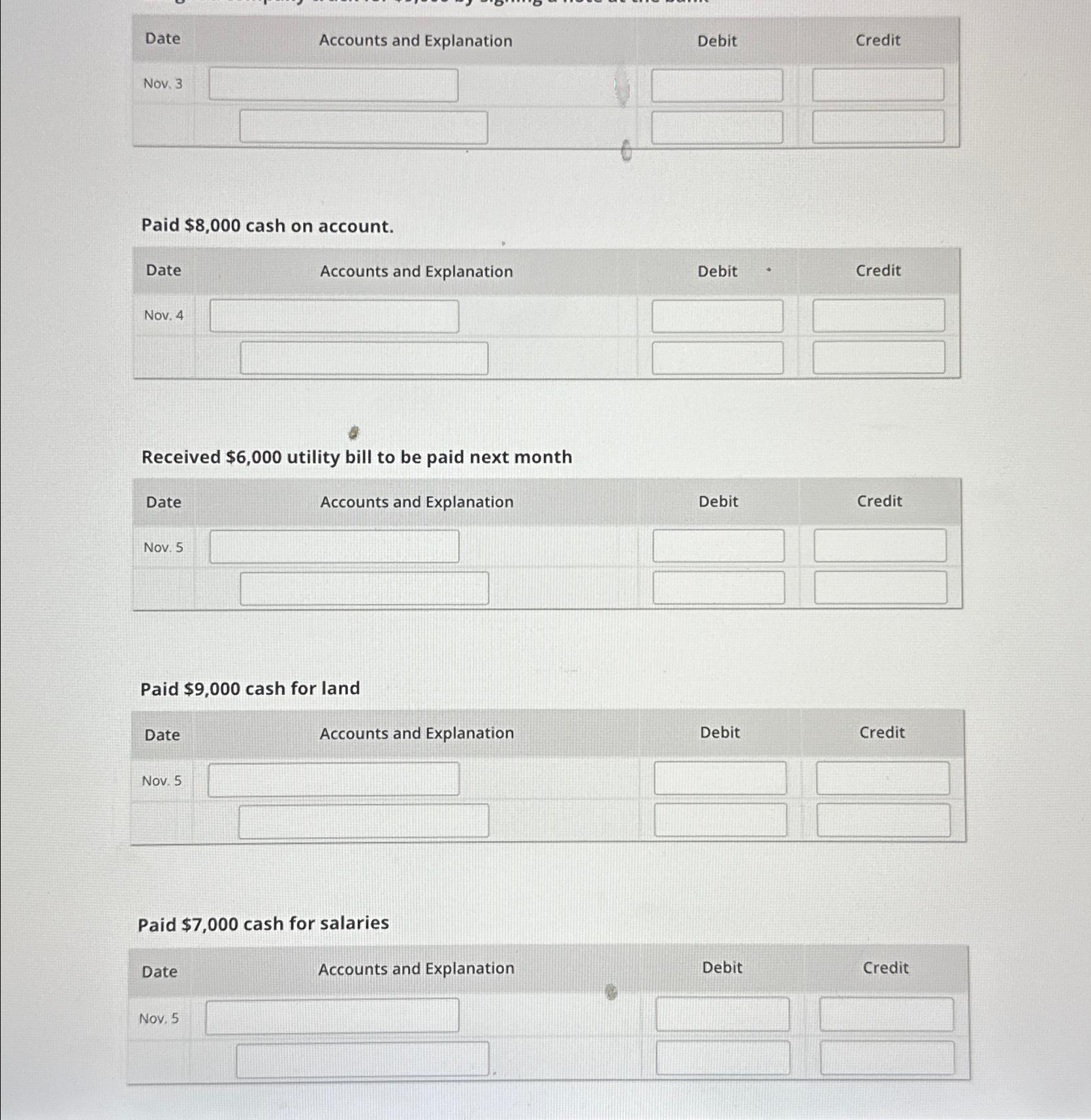 Solved Record the following transactions as journal entries. | Chegg.com