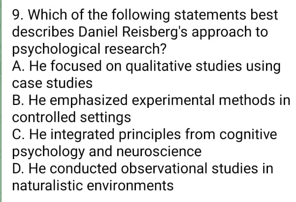 Solved Which of the following statements best describes | Chegg.com