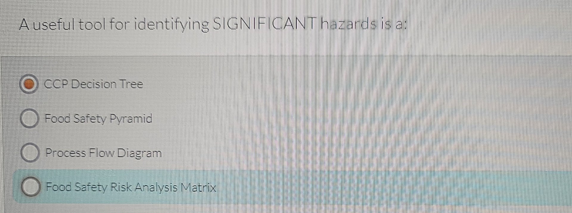 Solved A useful tool for identifying SIGNIFICANT hazards is | Chegg.com