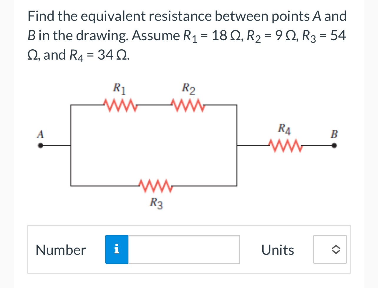 Solved Find the equivalent resistance between points A and B | Chegg.com