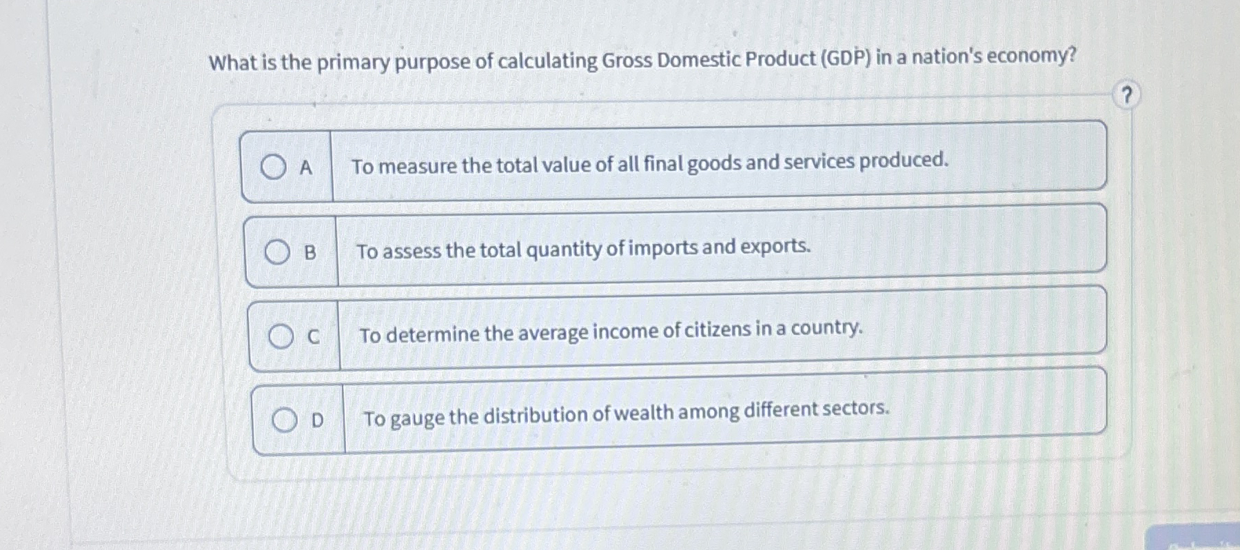 Solved What is the primary purpose of calculating Gross | Chegg.com