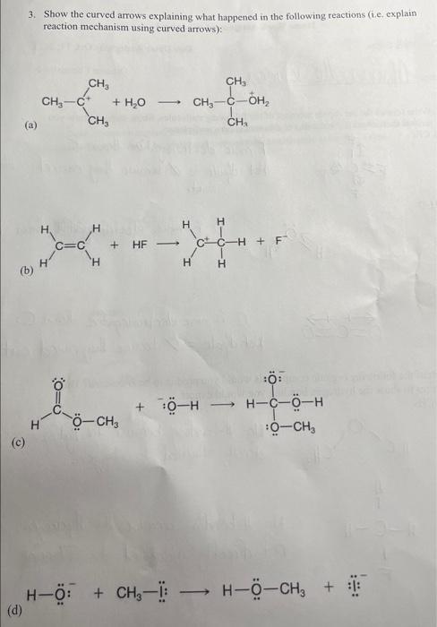 Solved Show the curved arrows explaining what happened in | Chegg.com