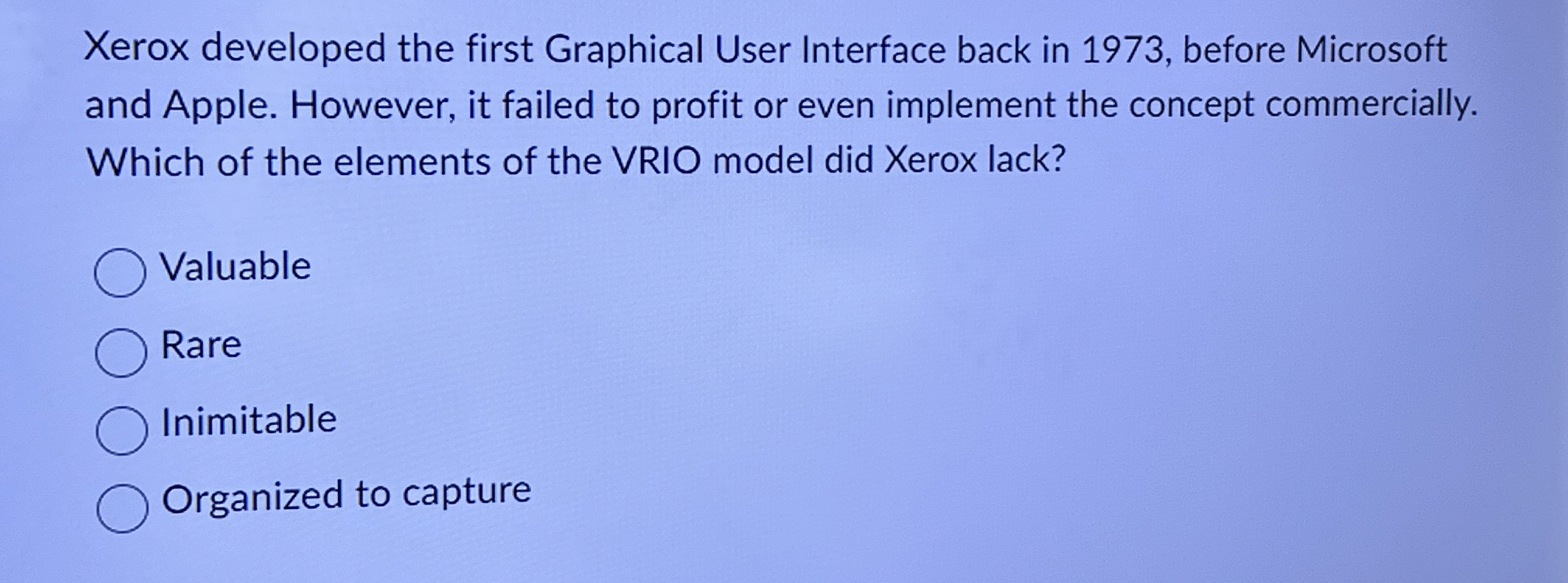 Solved Xerox developed the first Graphical User Interface | Chegg.com