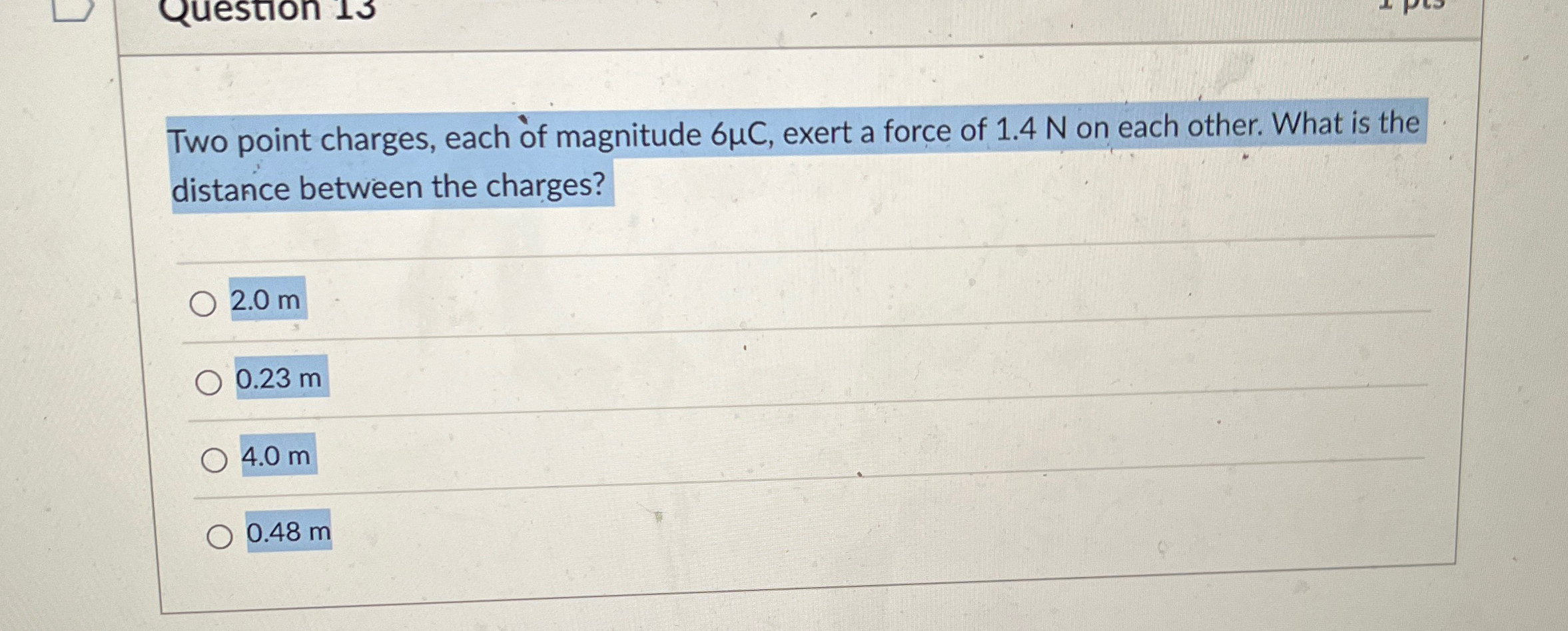 Solved Two point charges, each of magnitude 6μC, ﻿exert a | Chegg.com