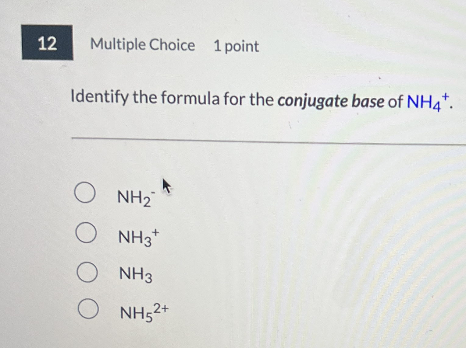 Solved Multiple Choice1 ﻿pointIdentify the formula for the | Chegg.com