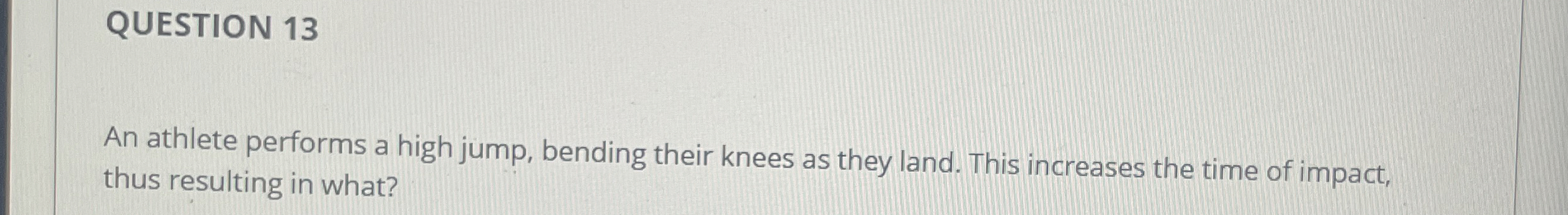 Solved QUESTION 13An athlete performs a high jump, bending | Chegg.com