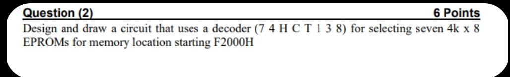 Solved Design and draw a circuit that uses a decoder (7 4 H | Chegg.com