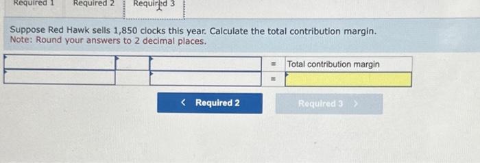 Solved Red Hawk Enterprises sells handmade clocks. Its | Chegg.com