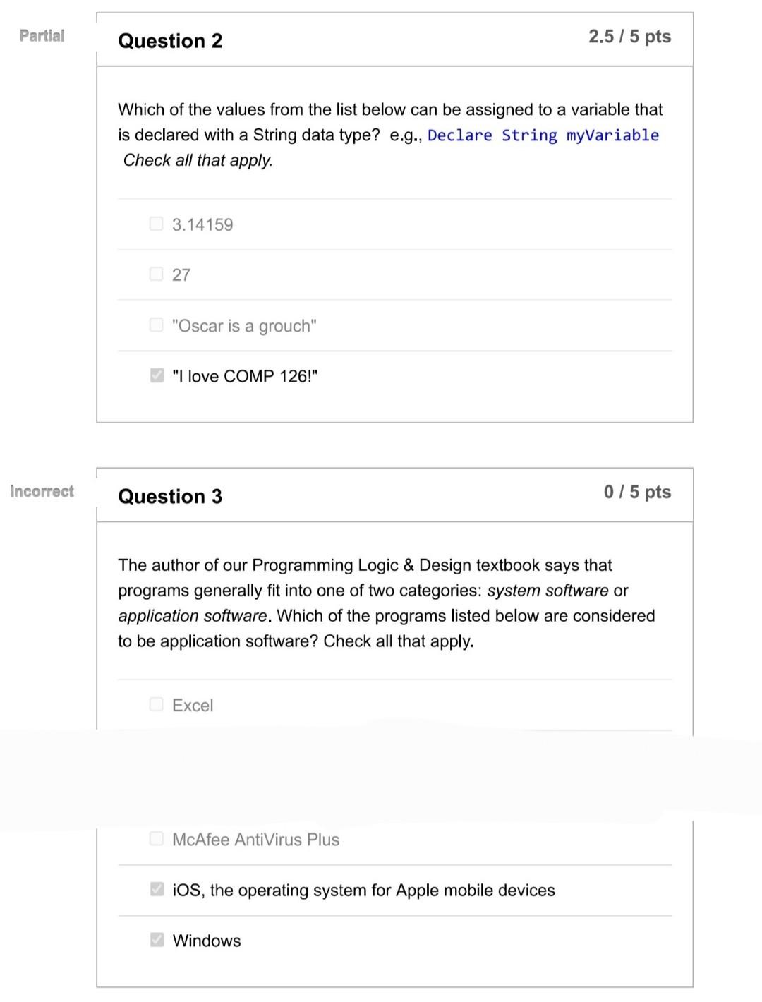Solved Which of the values from the list below can be | Chegg.com