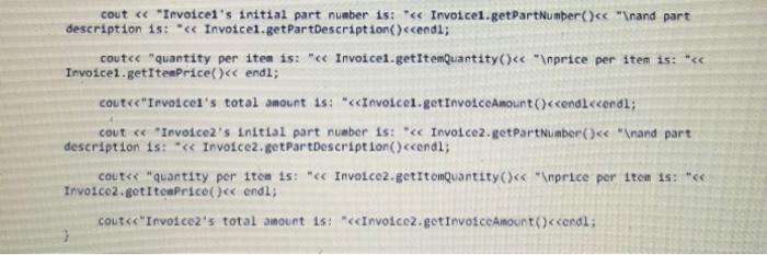 Solved 4. Create a class called Invoice that a hardware | Chegg.com