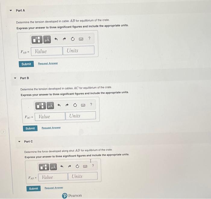 Solved The 200-lb crate in (Eguire 1) is in equil | Chegg.com