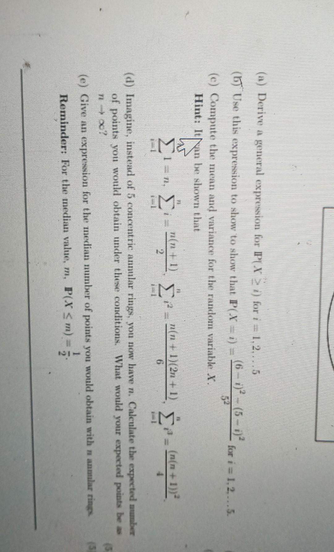 Solved 3. The picture. below. represents a dart board of | Chegg.com