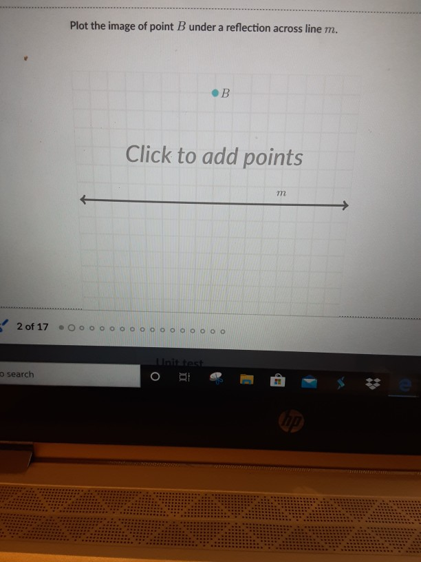 Solved Plot the image of point B under a reflection across | Chegg.com