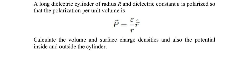 Solved This question is from Electrodynamics chapter dipole | Chegg.com