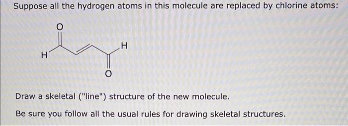 Solved Suppose All The Hydrogen Atoms In This Molecule Are