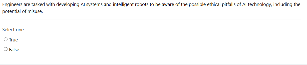 Solved Engineers are tasked with developing Al systems and | Chegg.com