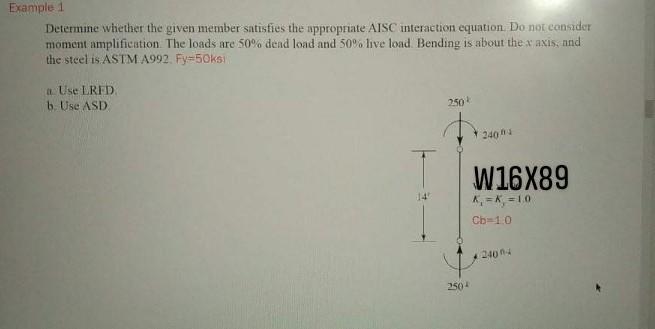 Solved Example 1 Determine whether the given member | Chegg.com