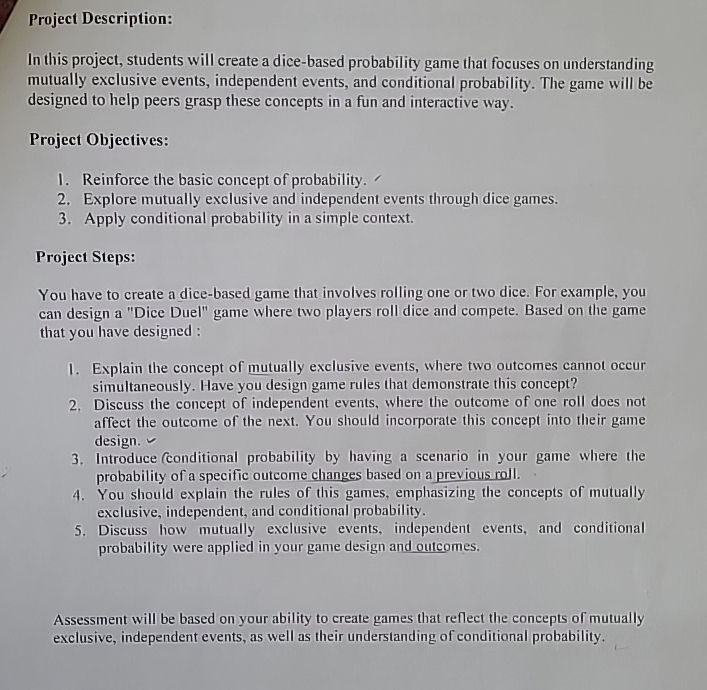 Solved Project Description:In this project, students will | Chegg.com