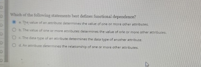 Solved Which of the following statements best defines | Chegg.com