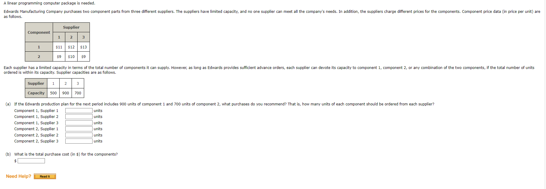 Please solve and show me ﻿the breakdown A linear | Chegg.com