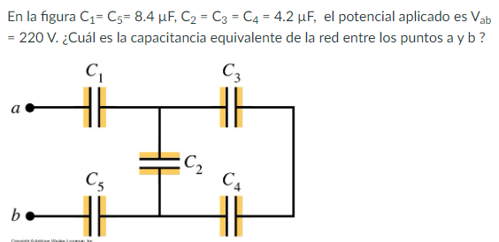 Solved En la figura C1=C5=8.4μF,C2=C3=C4=4.2μF, ﻿el | Chegg.com