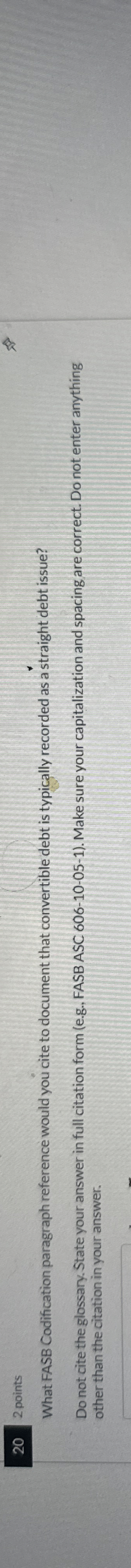 Solved What FASB Codification paragraph reference would you | Chegg.com