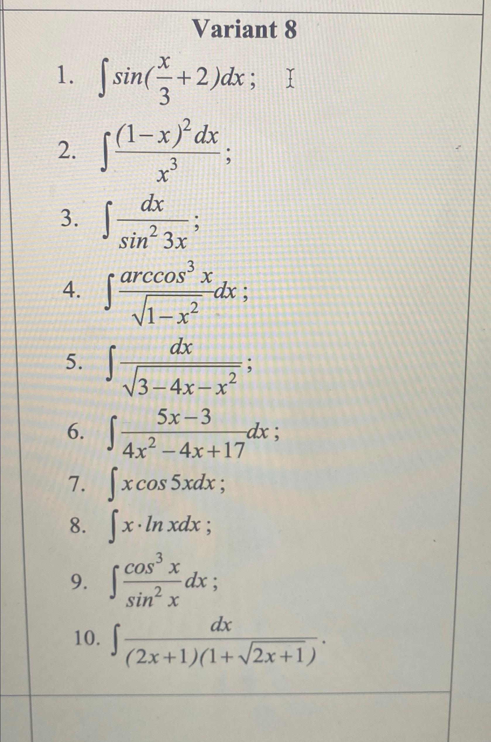 Solved Variant | Chegg.com