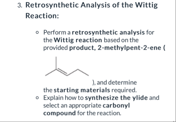 Solved Retrosynthetic Analysis of the Wittig | Chegg.com