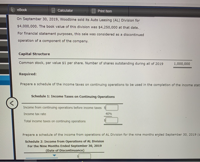 Solved eBook Calculator Print Item Complex Income Statement | Chegg.com