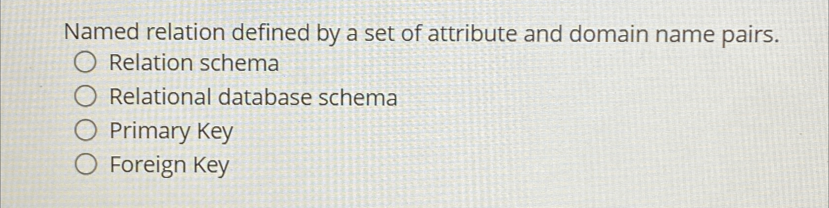 Solved Named relation defined by a set of attribute and | Chegg.com