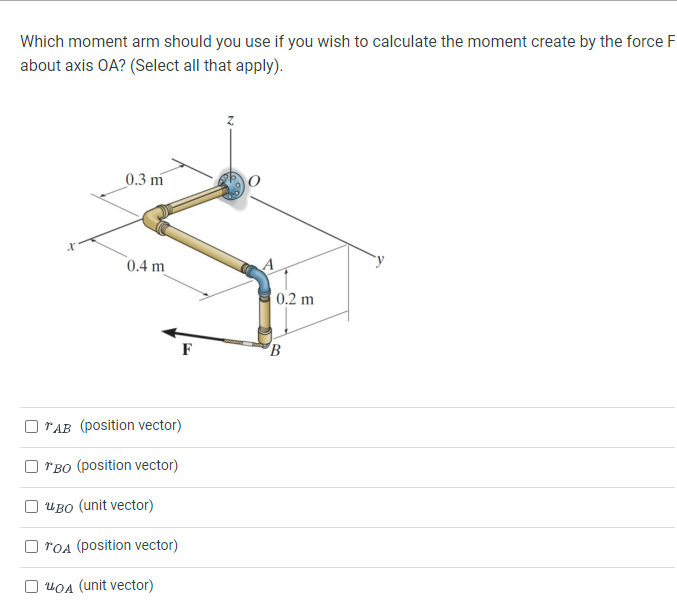 Solved Which moment arm should you use if you wish to | Chegg.com