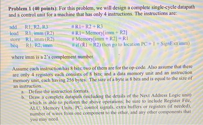 Solved Problem 1 (40 points): For this problem, we will | Chegg.com Solved Problem 1 (40 points): For this problem, we will | Chegg.com