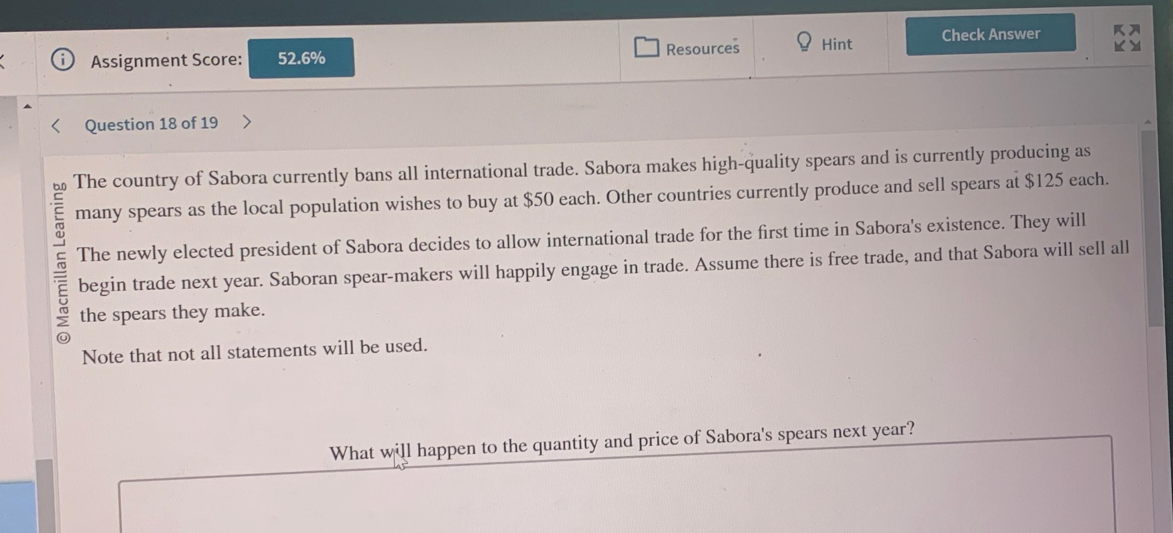 Solved (i) ﻿Assignment Score:ResourcesHintQuestion 18 ﻿of | Chegg.com