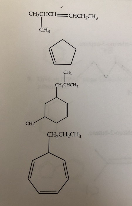 Solved CH3CHCH=CHCH2CH3 CH3 CH3 CH,CHCH Lololo CH; CH2CH2CH3 | Chegg.com
