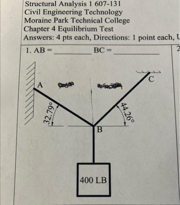 Solved Structural Analysis 1 607-131 Civil Engineering | Chegg.com