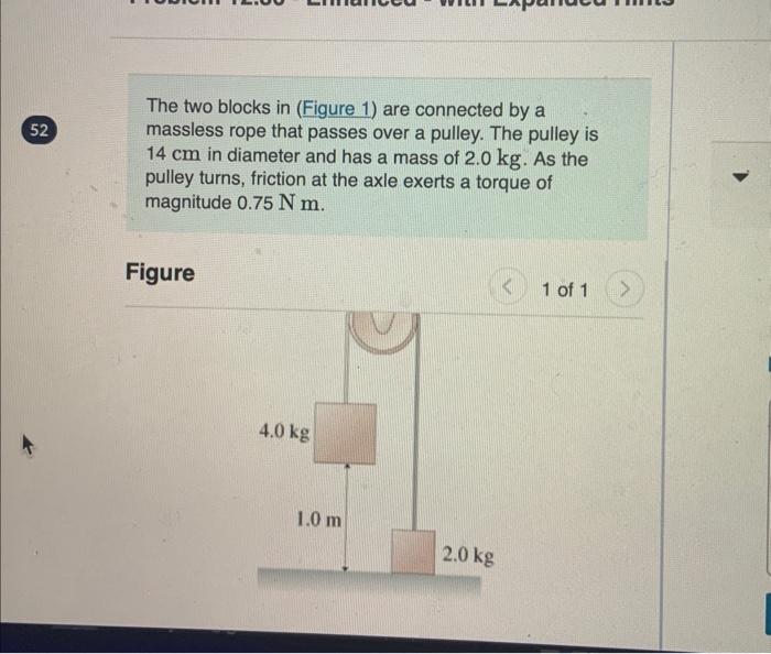 Solved if the blocks are released from rest, how long does | Chegg.com