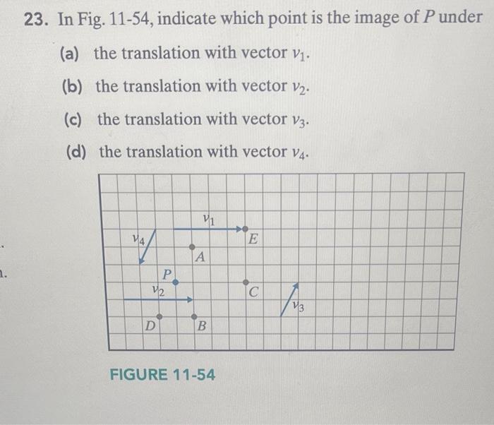 Solved 23. In Fig. 11-54, indicate which point is the image | Chegg.com