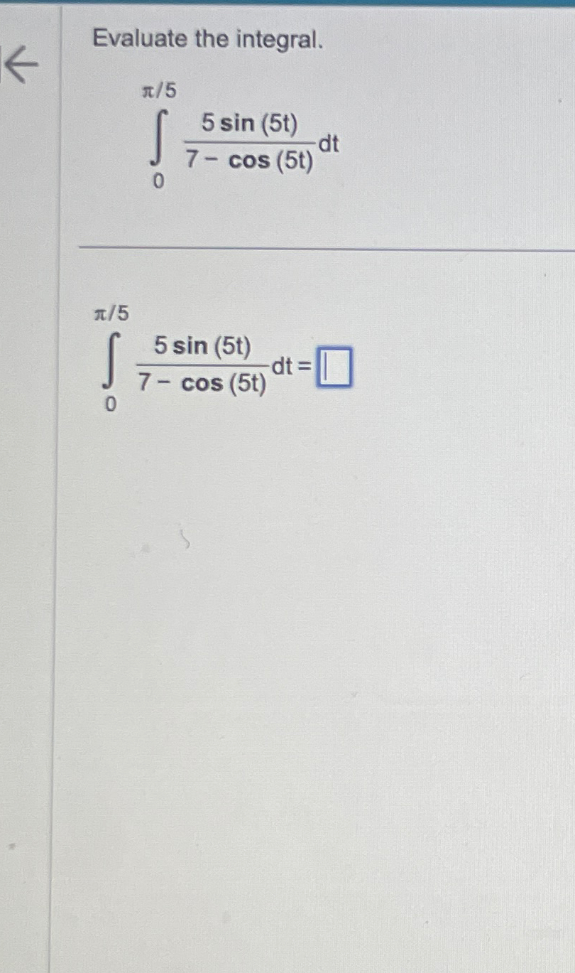 Solved Evaluate the | Chegg.com