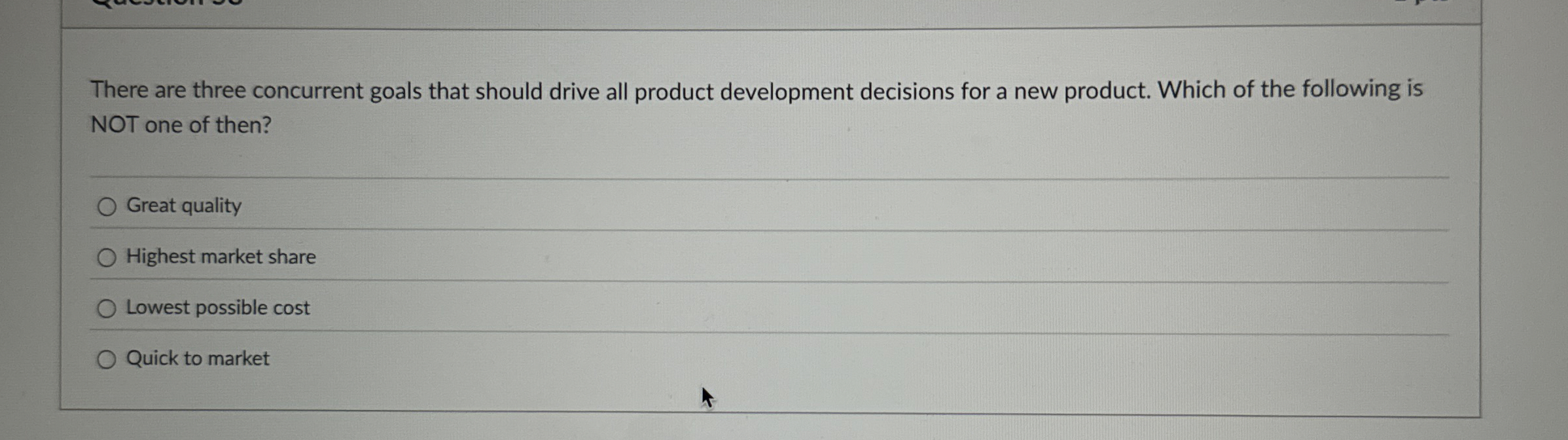 Solved There are three concurrent goals that should drive | Chegg.com