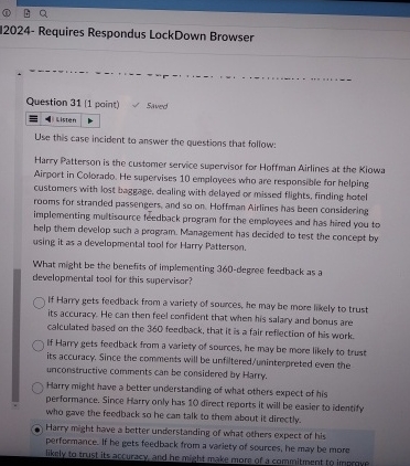 Solved 12024- ﻿Requires Respondus LockDown BrowserQuestion | Chegg.com