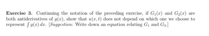 Solved Exercise 3. Continuing the notation of the preceding | Chegg.com