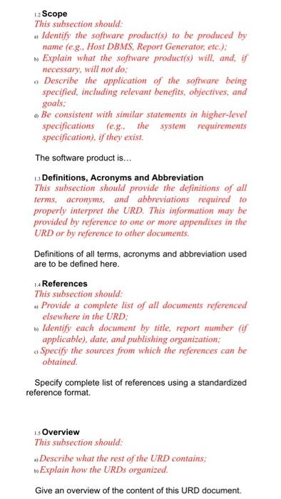 Solved User Requirements Definition Project Title Version | Chegg.com