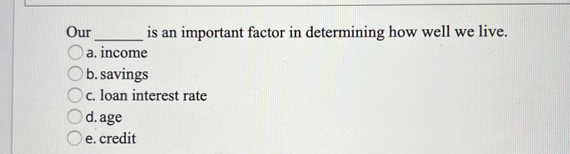 Solved Our q, ﻿is an important factor in determining how | Chegg.com