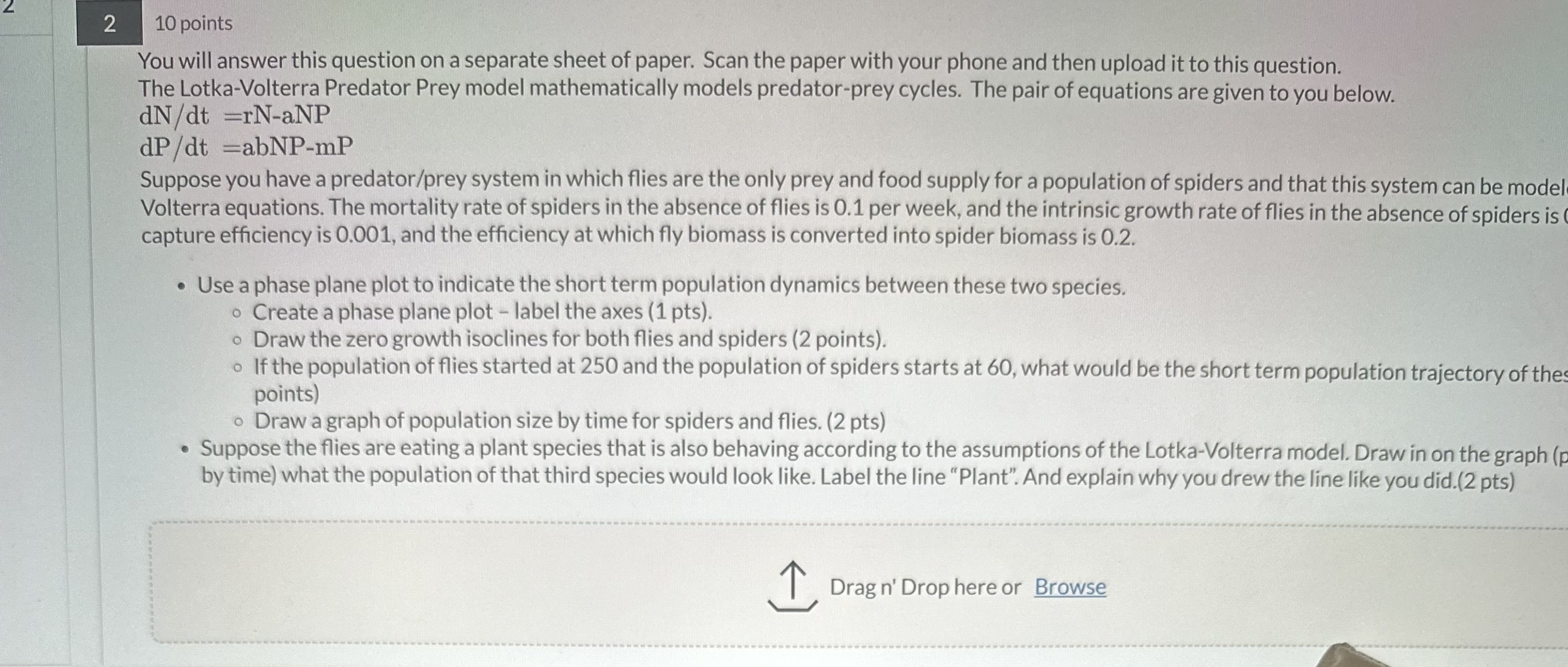 Solved 210 ﻿pointsYou will answer this question on a | Chegg.com