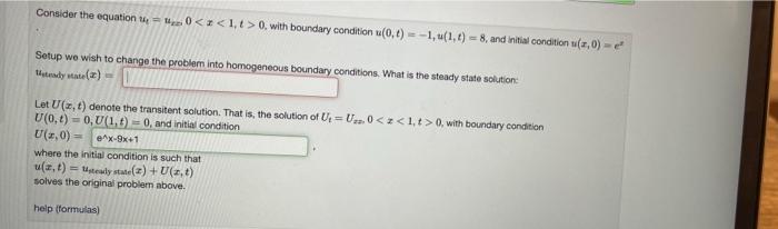Solved Consider the equation = 0 0with boundary condition | Chegg.com
